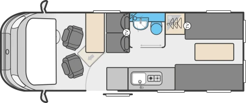 Swift Carrera 184 - New 4 Berth with Lounge Conversion Campervan for Sale